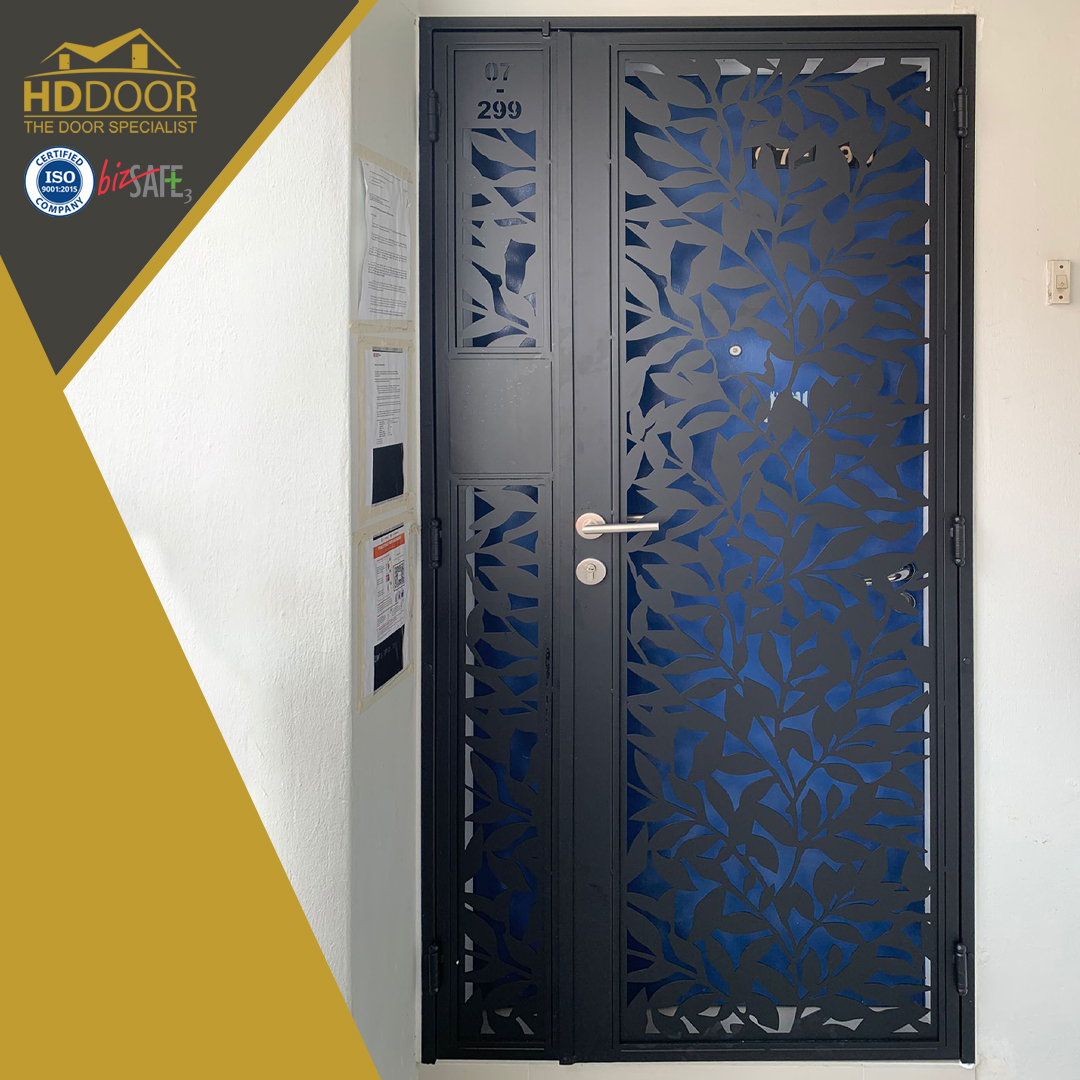 3D Laser Cut Design Gate - HDL10 | Laser Cut Main Gate Design Singapore