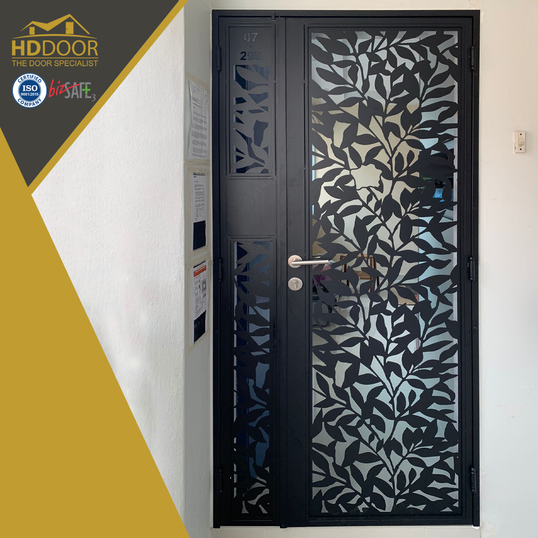 3D Laser Cut Design Gate - HDL10 | Laser Cut Main Gate Design Singapore