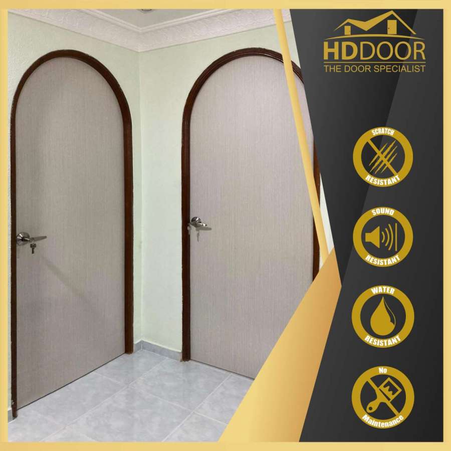 Arch Top, Round Top, Circle Top Laminate Solid Bedroom Door Singapore