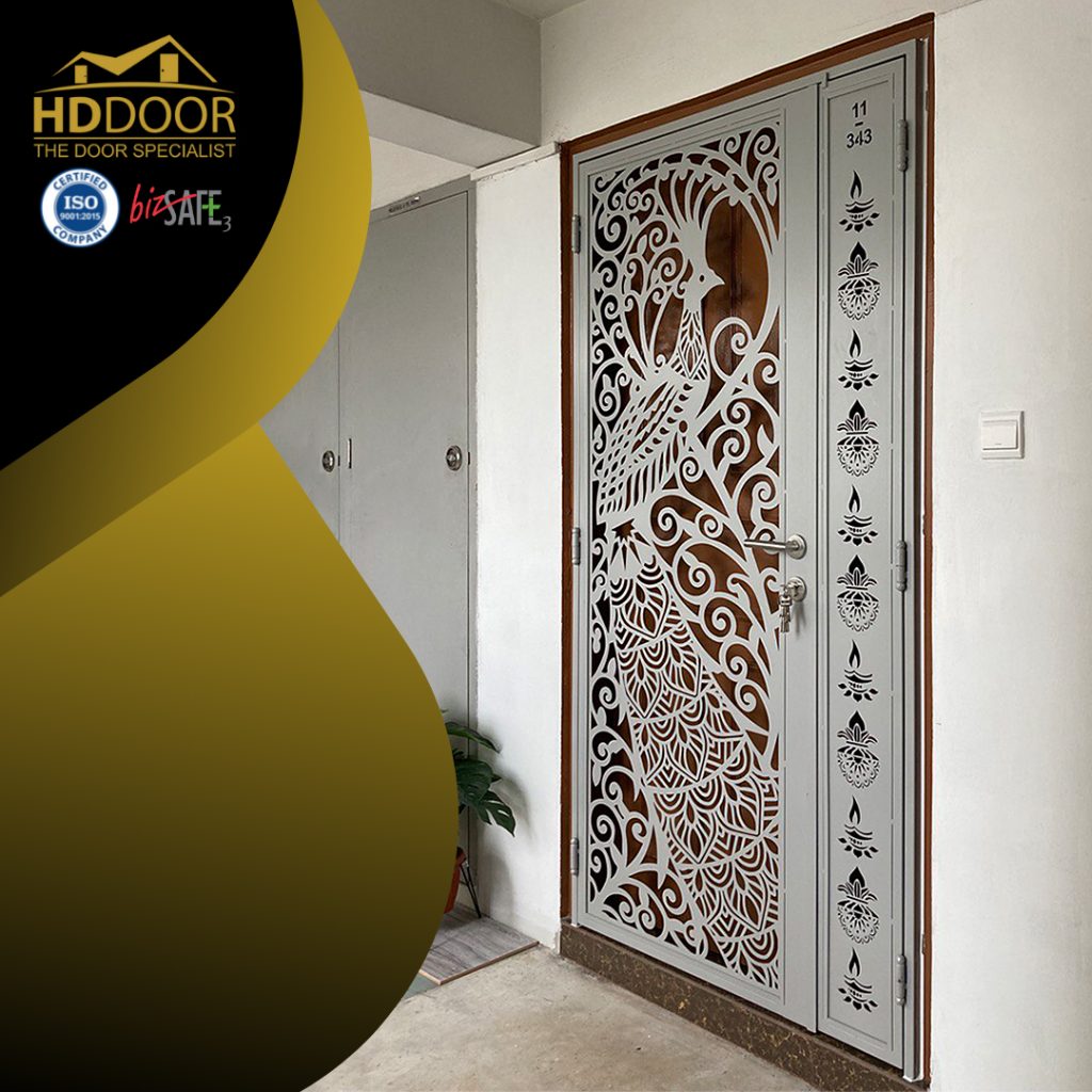 3D Laser Cut Design Gate - HDL03 | Laser Gate Design Singapore