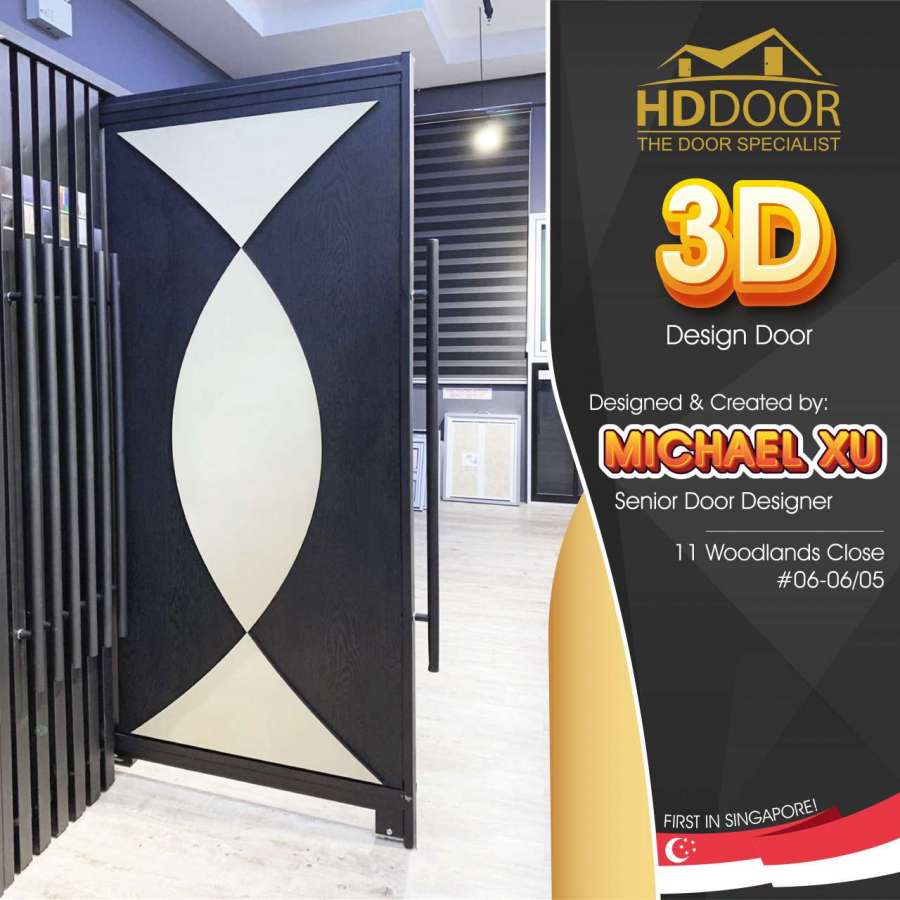 3D Design Laminate Door | H3D-100 | Best 3D Doors Singapore