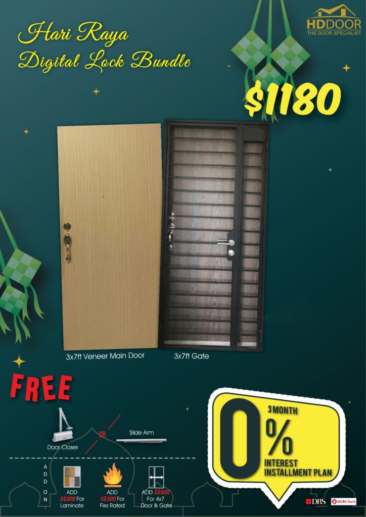 Hari Raya Aidilfitri Door Gate Digital Lock Bundle Promotion Sale 2020