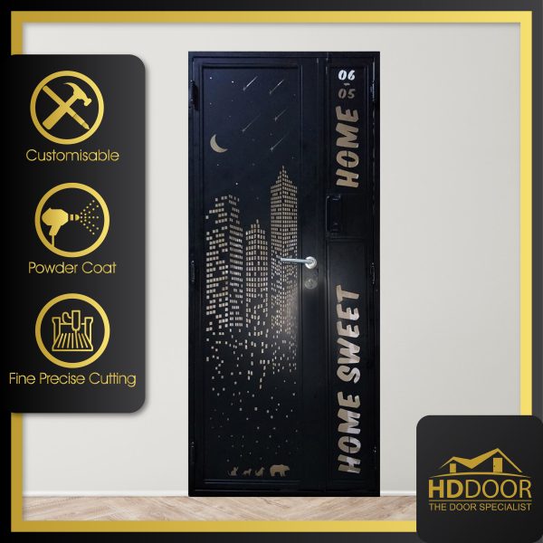 3D Laser Cut Design Gate - HDL02 | HDB Gate Manufacturer in Singapore