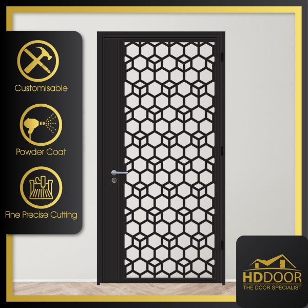 3D Laser Cut Design Gate - HDL29 | Laser Cutting Main Gate Singapore