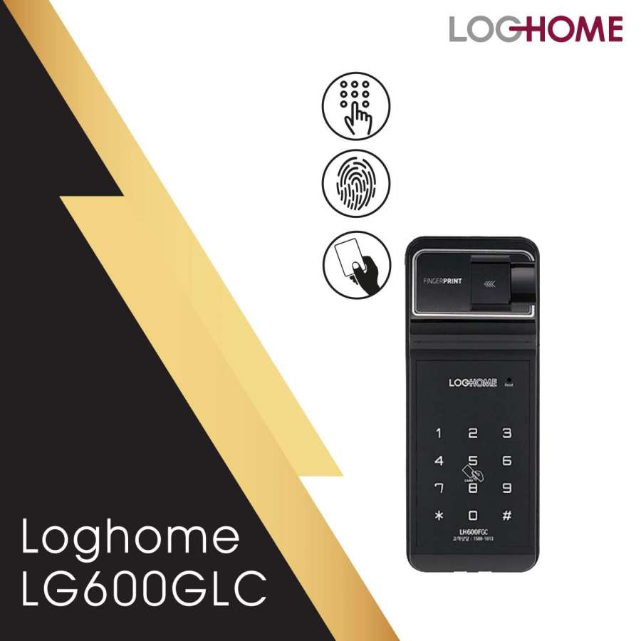 Loghome LG600GLC Glass Digital Door Lock | SG Digital Lock Specialist